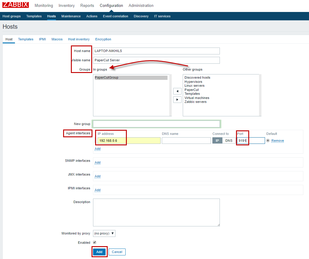 Monitoring PaperCut NG or MF System Health using Zabbix | PaperCut